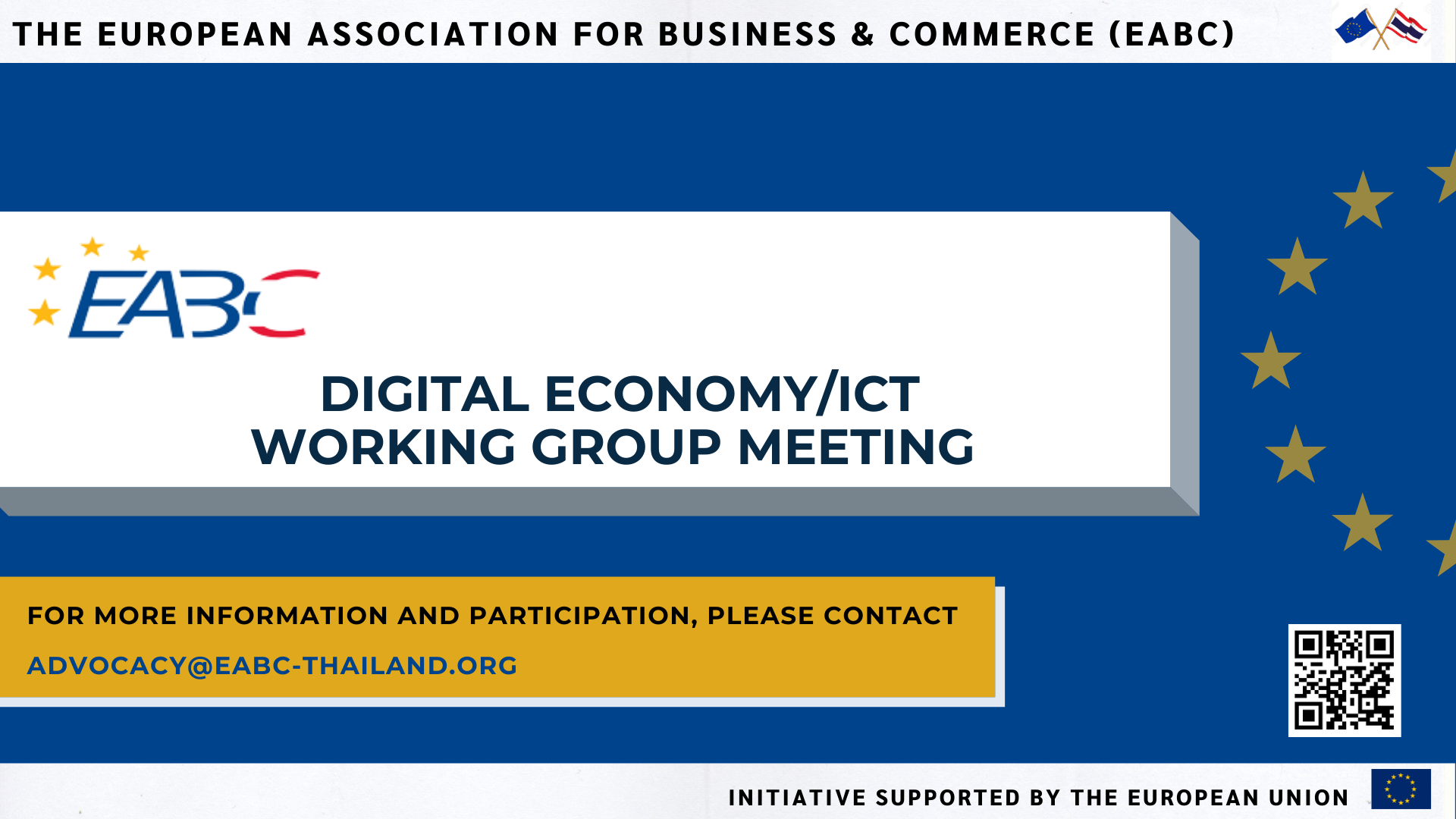 Digital Economy/ICT Working Group Meeting 2/2021 - EABC Thailand