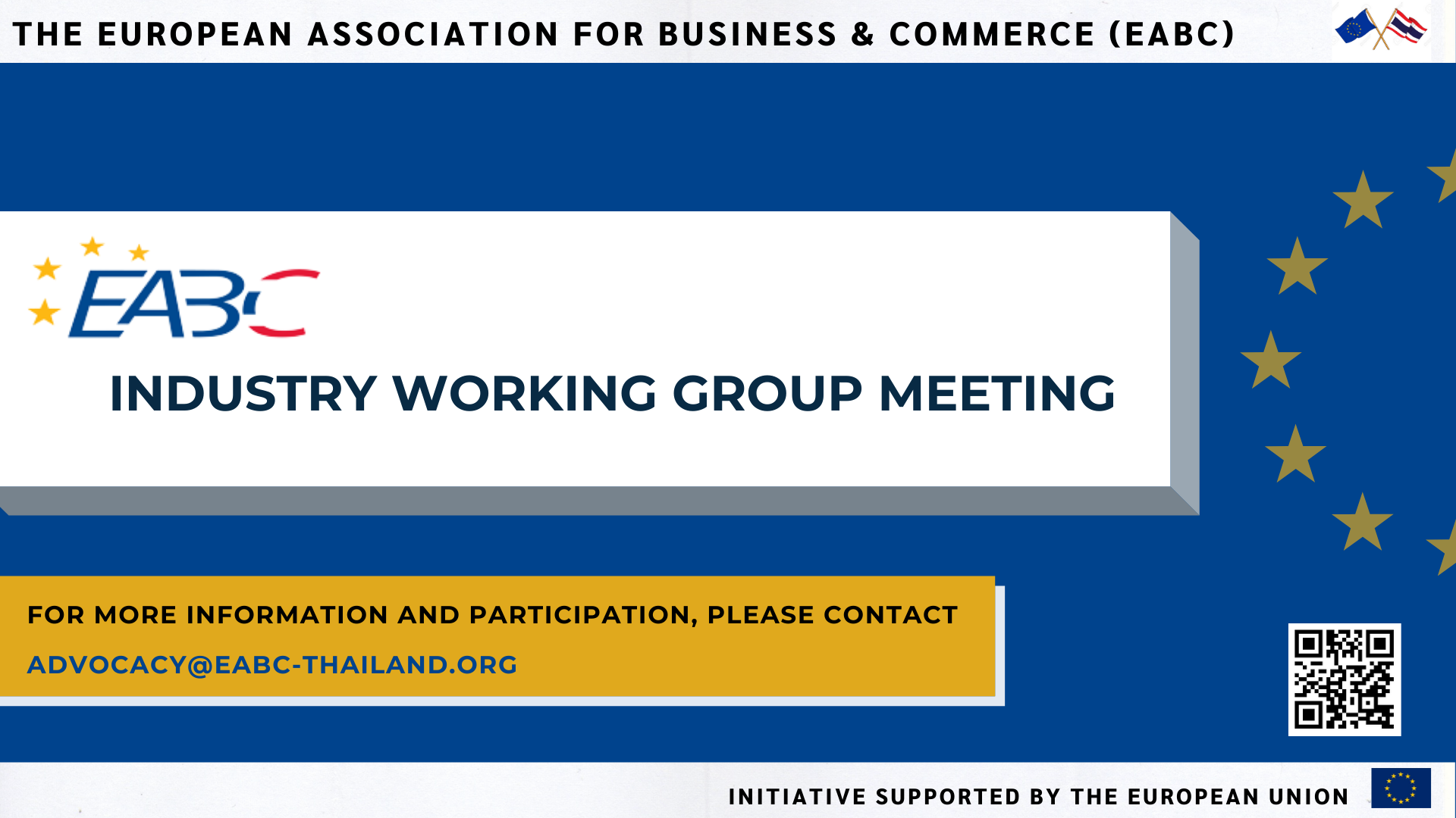 Industry Working Group Meeting 3/2021 - EABC Thailand