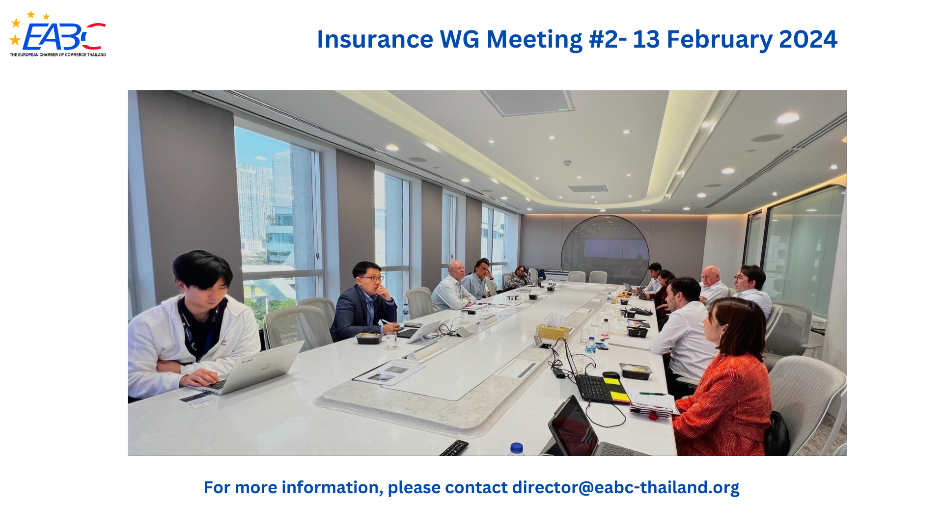 Insurance WG meeting#2 - EABC Thailand
